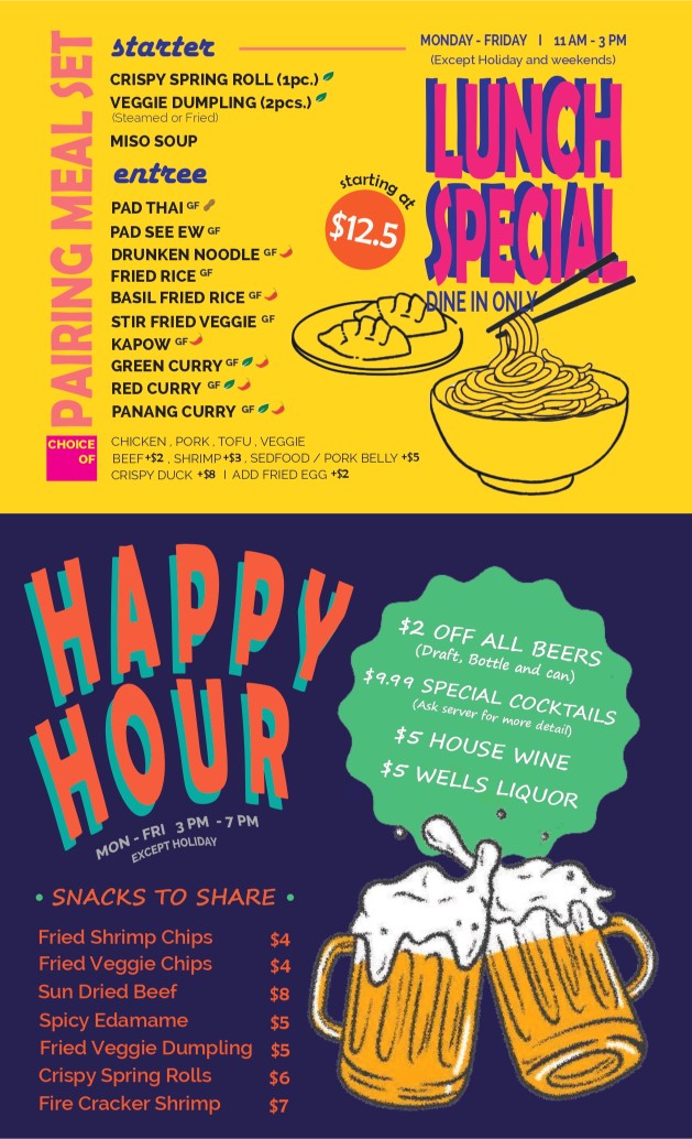 Menu | Thai Treasure